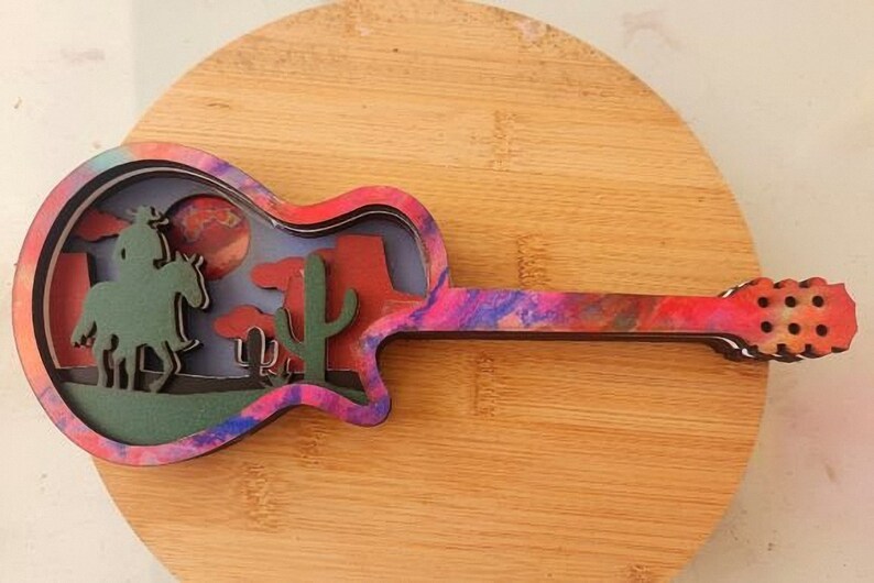 Guitar Laser Cut File Country Music Svg - Etsy