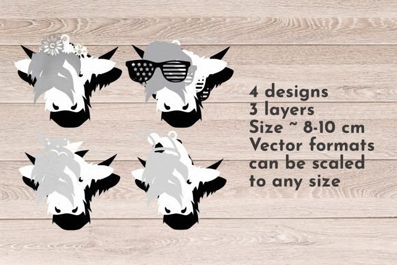 Highland Cow Keychain Laser Cut File Svg - Etsy
