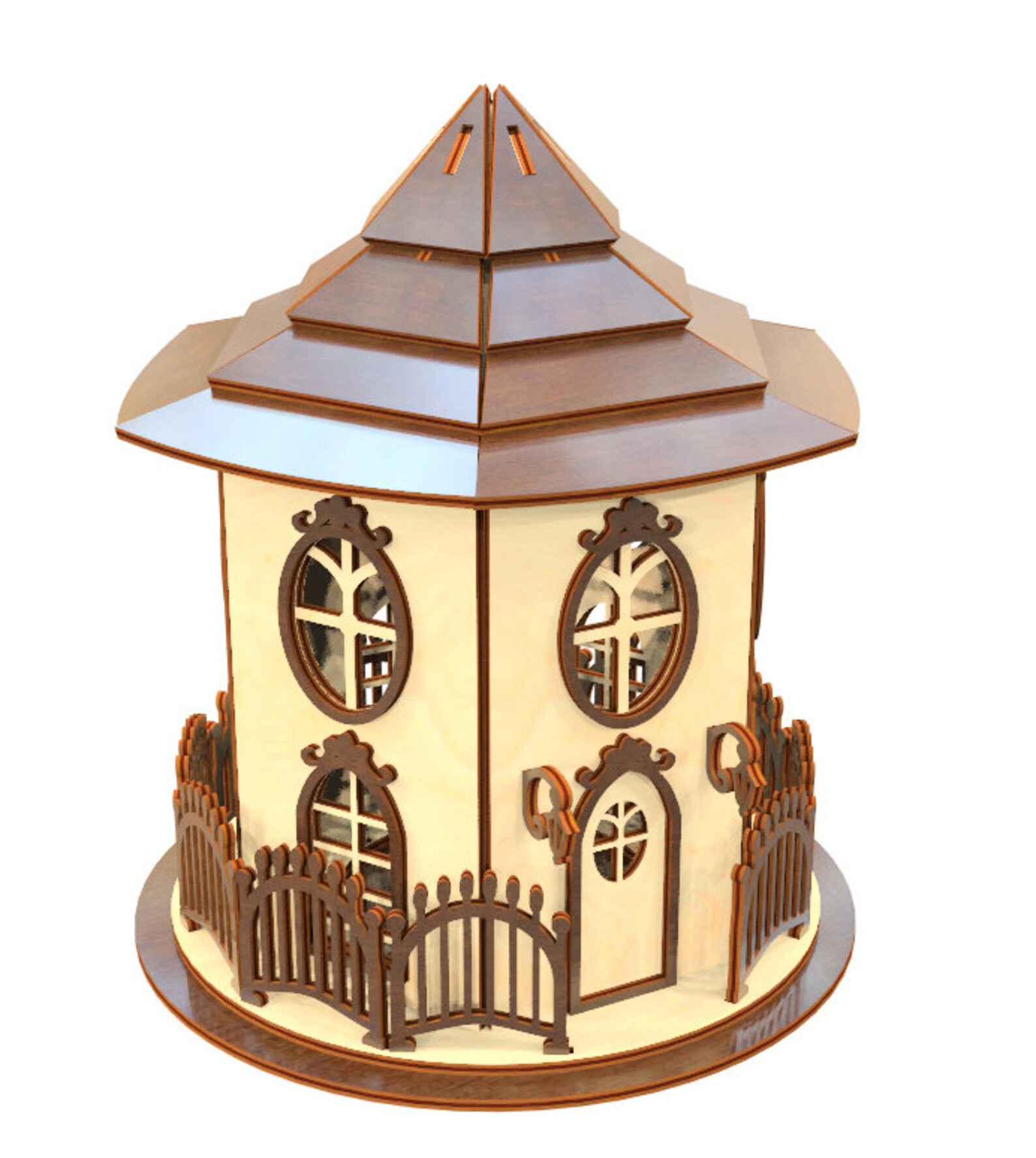 Wooden Little Lamps -laser Cut Files, Set of 4, Light House, Plywood ...