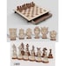 Chess and Chess Pieces Laser Cut Files Wooden Laser Cut Cnc Vector ...