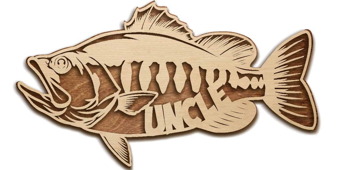 Bass Father's Day Sign, Dad Laser Cut,grandpa Sign, Uncle-papa- for ...