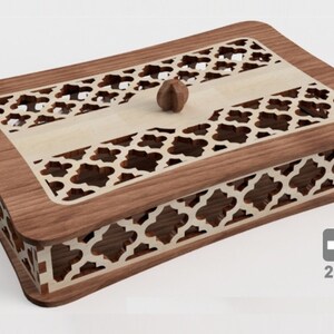 Casket, Gift Box Laser Cut Files Wooden Laser Cut Cnc Vector Template ...