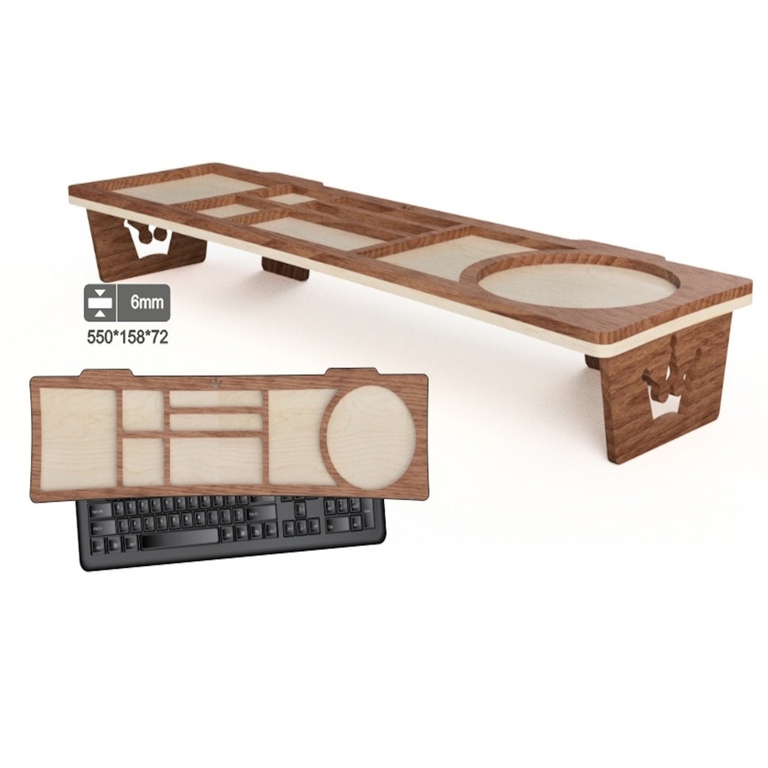 Keyboard Organizer Laser Cut Files SVG. Office Organizer - Etsy