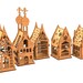 Christmas Town Laser Cut Files Santa Claus House City Scene With 3d ...