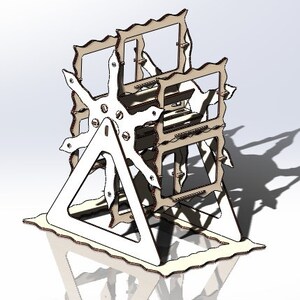 Carousel Photo Frame for 5 or 6 Photos Two Cutting Options Photo Wheel ...