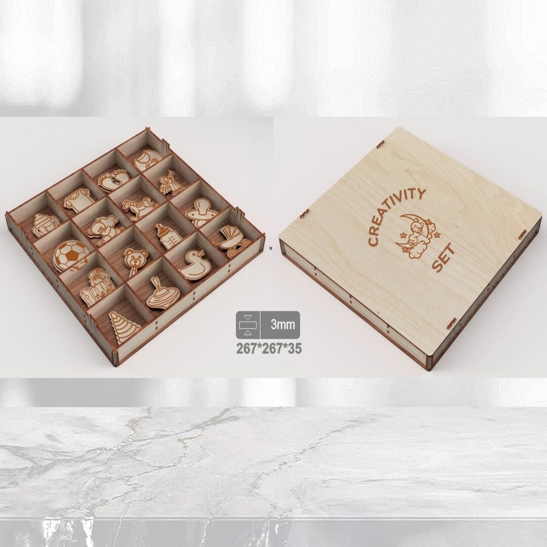 Creativity Set Laser Cut Files Wooden Creativity Set Laser Cut Cnc ...