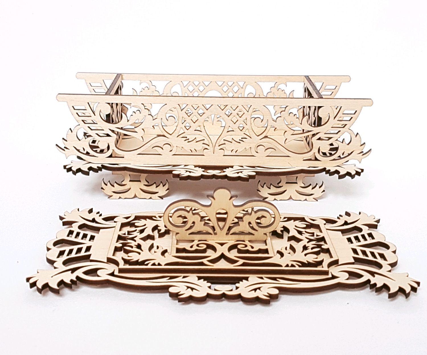 Laser Cut Wooden Jewelry Box Living Hinge Gift Box Svg File Glowforge ...