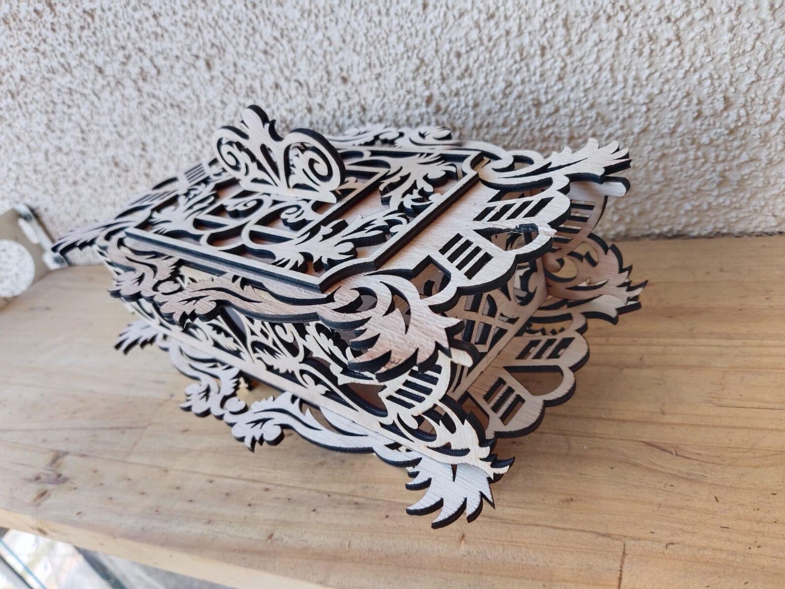 Laser Cut Wooden Jewelry Box Living Hinge Gift Box Svg File Glowforge ...