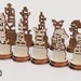 Chess and Chess Pieces Laser Cut Files Wooden Laser Cut Cnc Vector ...