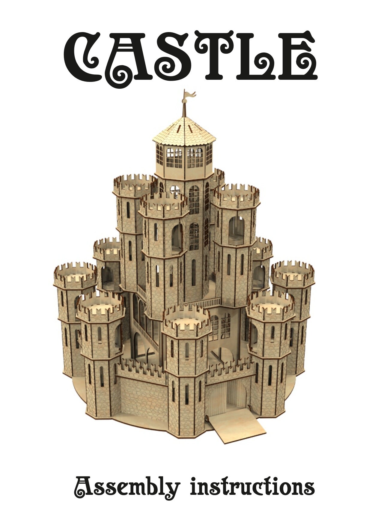 Wooden Toy Medieval Castle, 20 Figures of Knights,laser Cut Files ...
