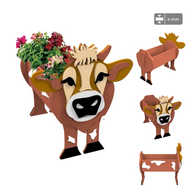 Cow Planter Box - Etsy