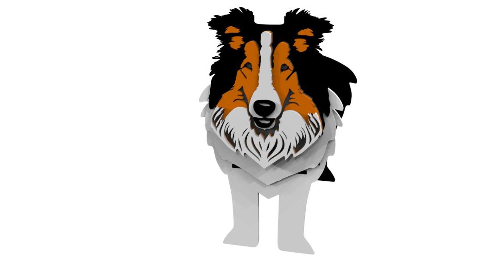 Collie Dog Planter Diy - Wood Planter - Garden Ornament - Wood Pet ...