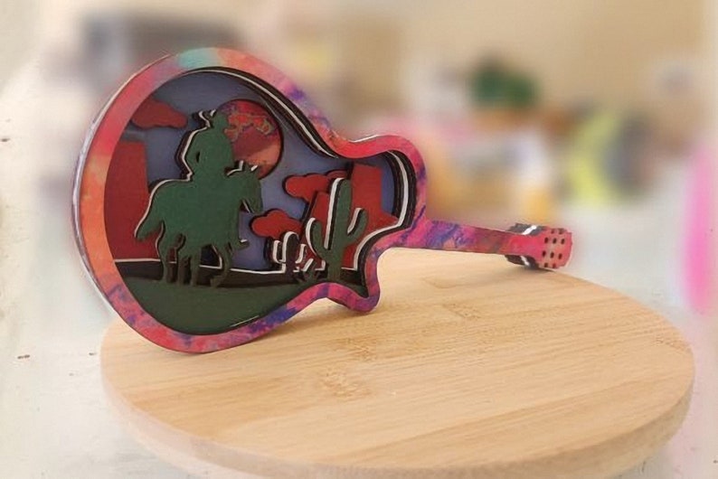 Guitar Laser Cut File Country Music Svg - Etsy