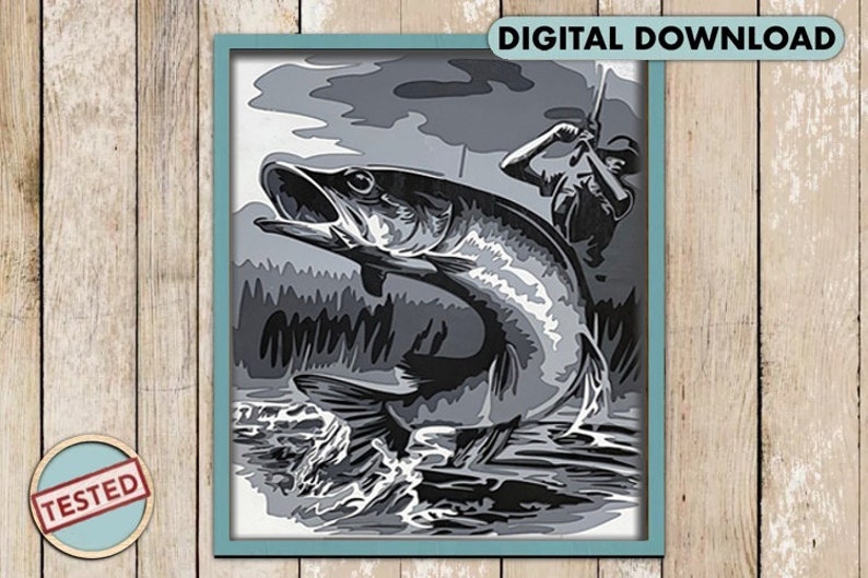 Fishing Laser Cut Files Glowforge Files SVG/DXF/CDR Fishing - Etsy