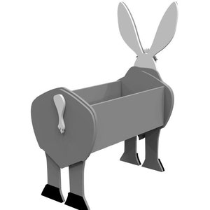 Donkey Planter Pattern, Wooden Planter, Donkey Pet Planter, Donkey Planter, Animal Planter ...