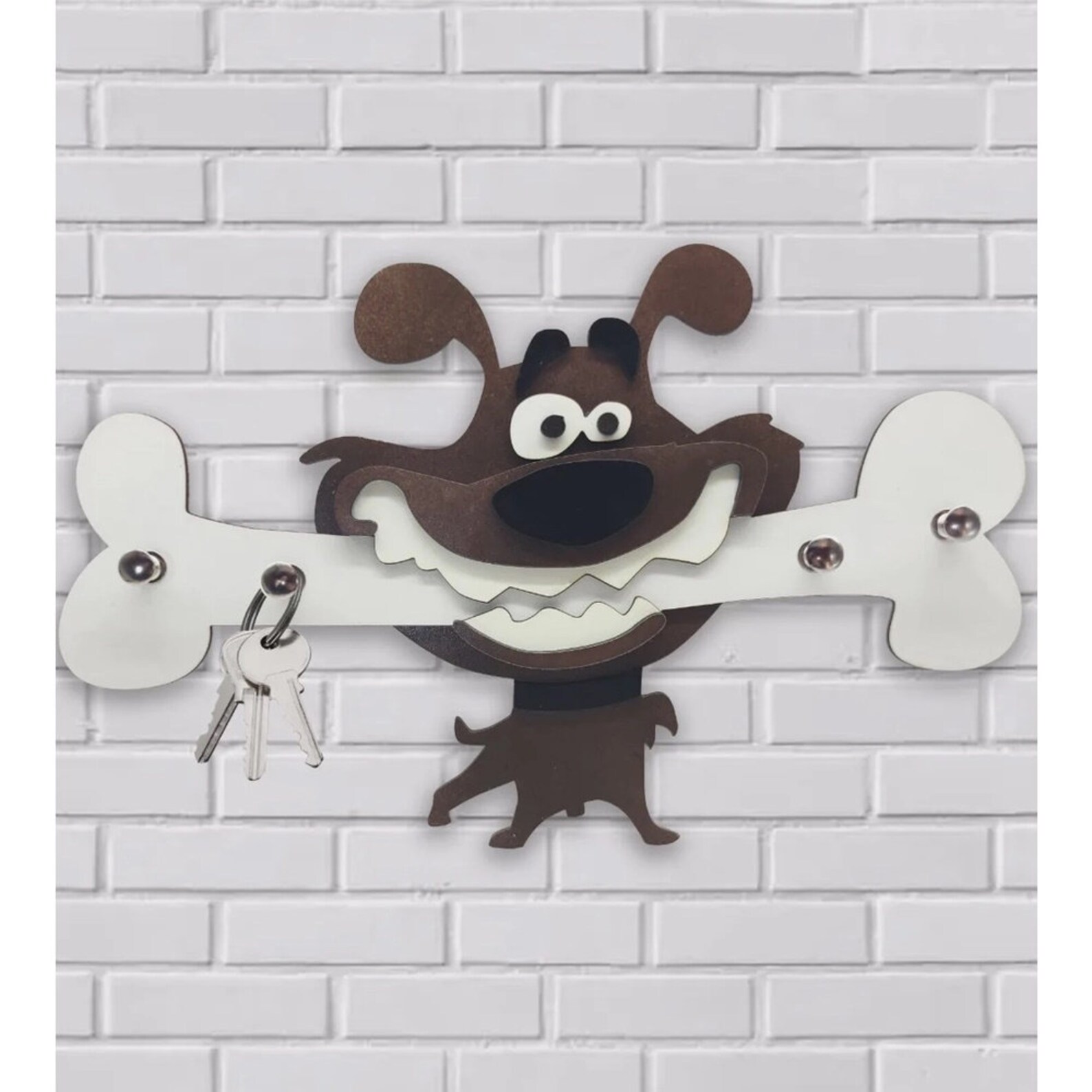 Wooden Dog Lovers Key Holder for Wall Laser Cut Files, 4 Mm,dog Key Cdr ...