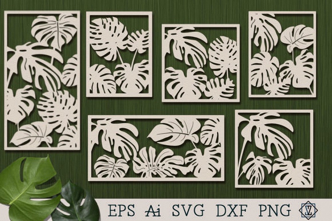 Decorative Panel With Montera Leaves - Etsy