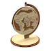 Rotating World Globe With Photo Frame, Multi -layer Panel,laser Cut ...