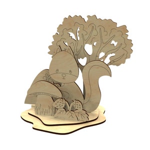 3D Woodland Animals DXF Files -set of 8, Woodland Animals Card, Comes ...