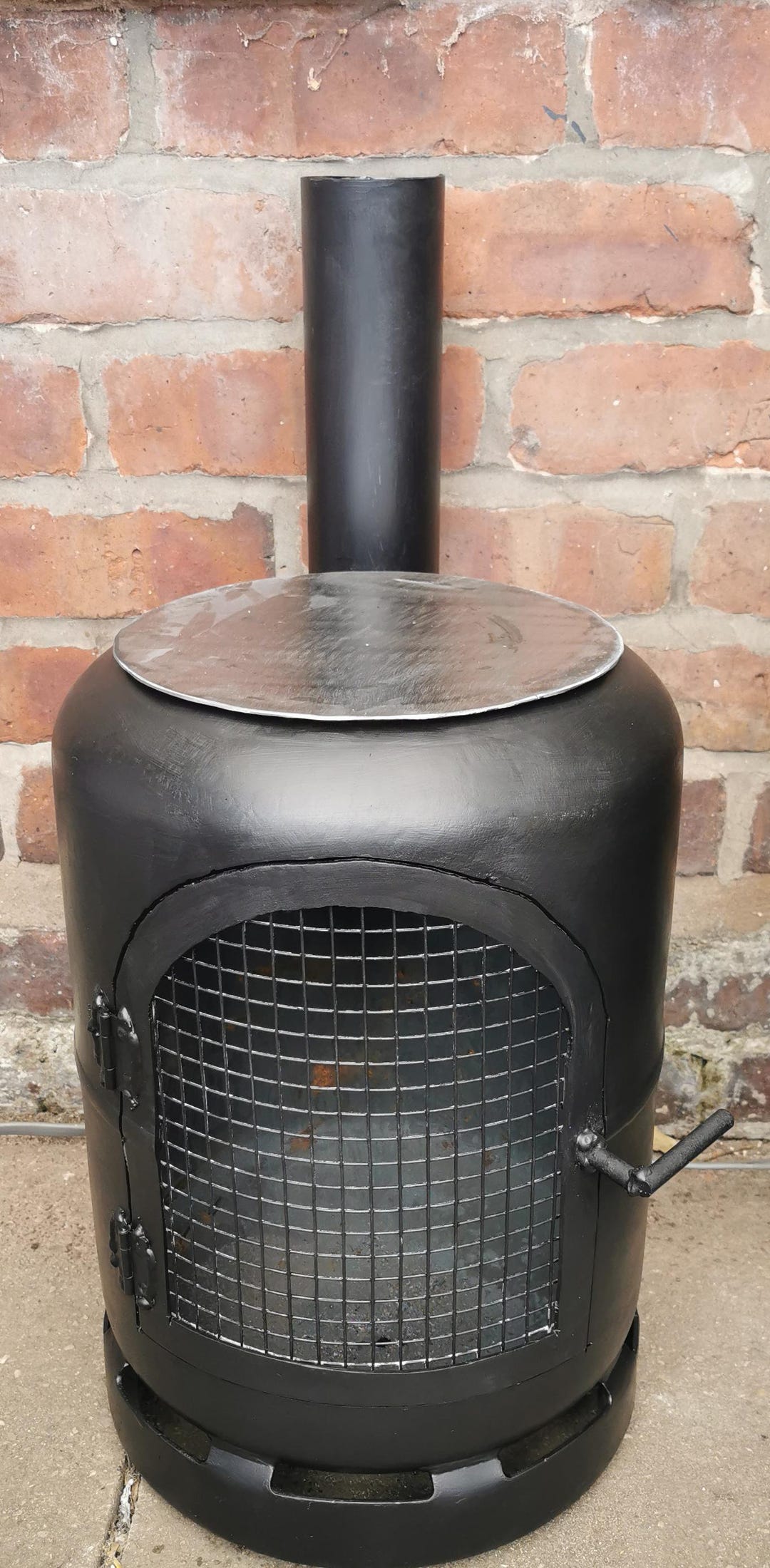 Upcycled Gas Bottle Log Burner Chiminea/stove/camping - Etsy