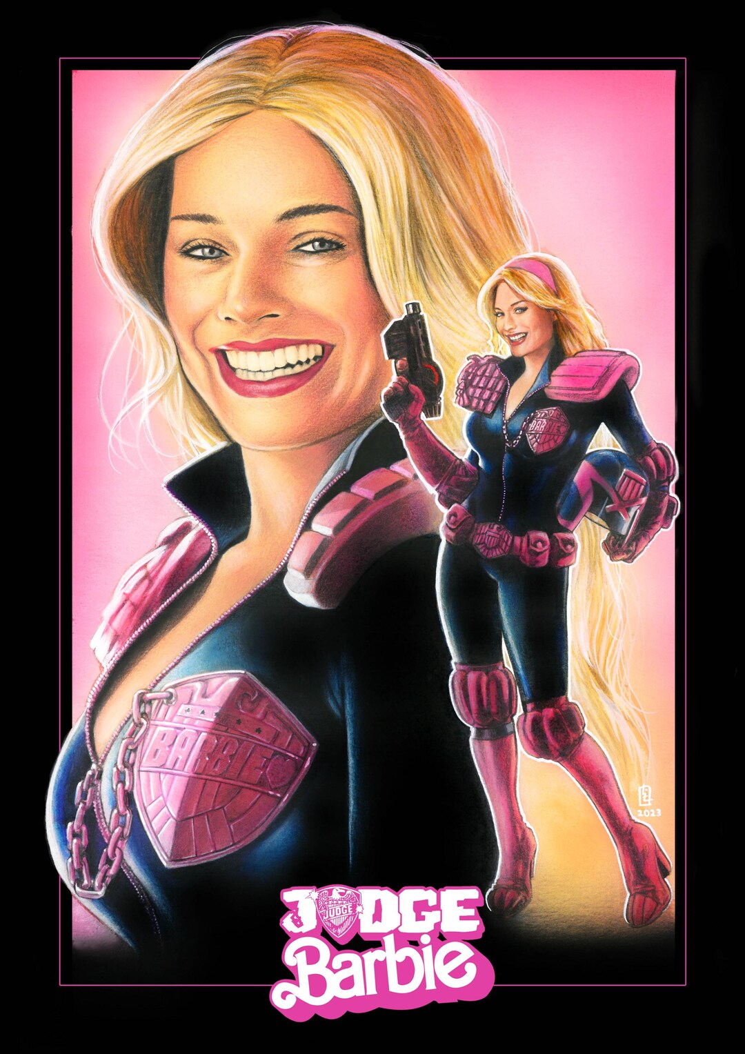 Judge Barbie, Judge Dredd, 2000AD - Etsy