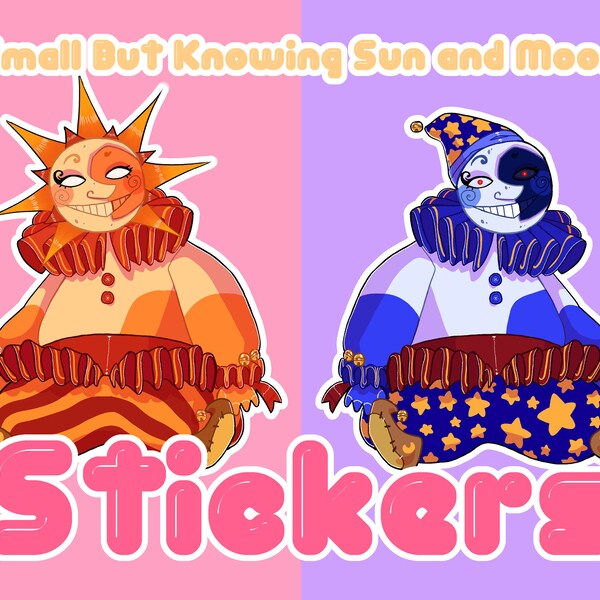 Sundrop and Moondrop Sticker - Etsy Australia