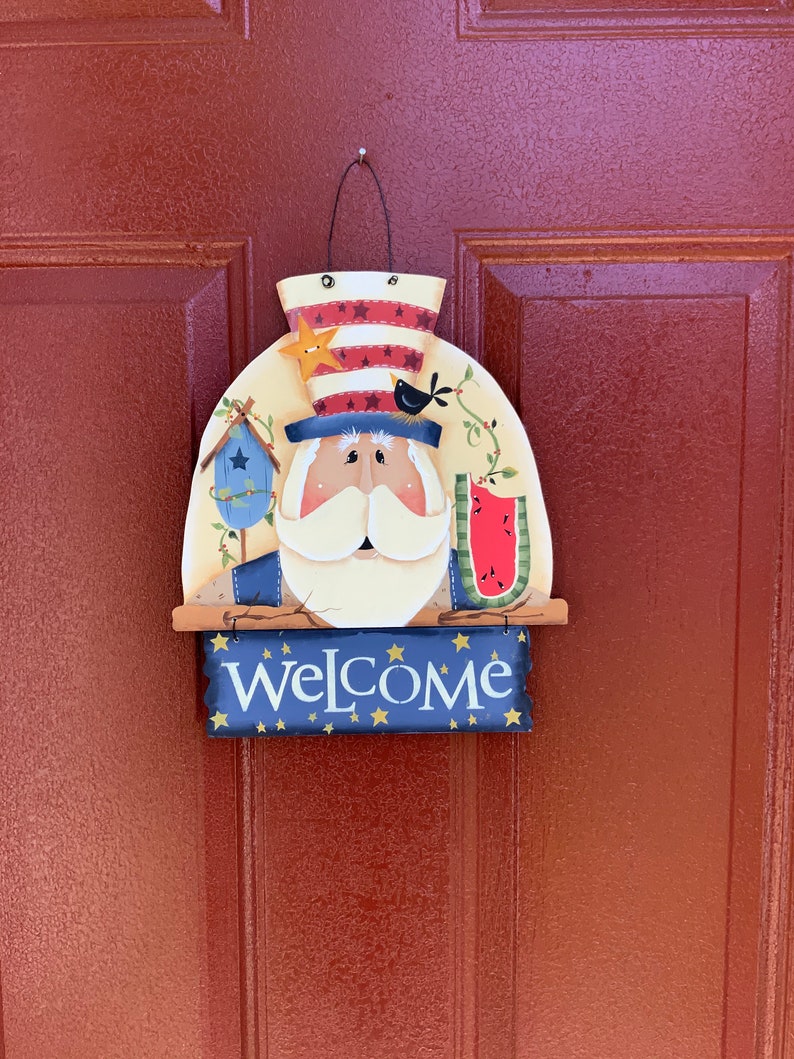 PRE-ORDER Uncle Sam Welcome Topper - Etsy