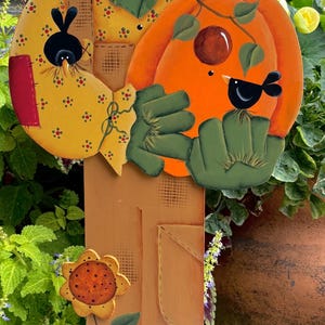 Harvest Time Scarecrow Porch Greeter - Etsy