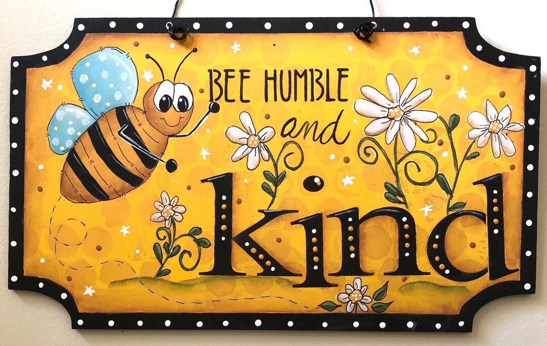 Bee Kind Wall Plaque - Etsy