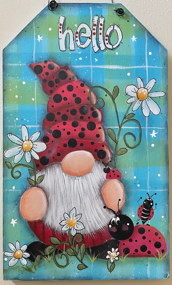 PRE-ORDER Hello Ladybug Gnome - Etsy
