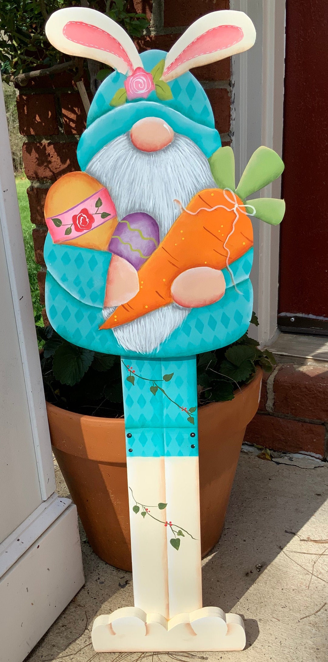Pre Order Easter Gnome Porch Greeter - Etsy