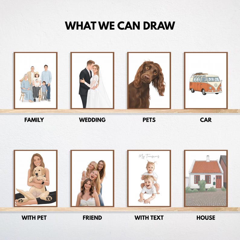 Personalized Digital Drawing and Illustration: Custom Portrait From ...