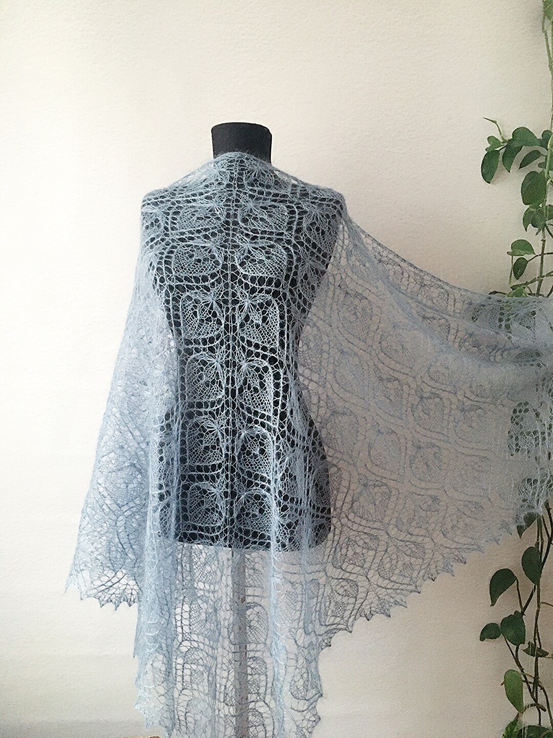 Knitted Wedding Wrap in Stunning Blue - Perfect for Bridal Parties - Etsy