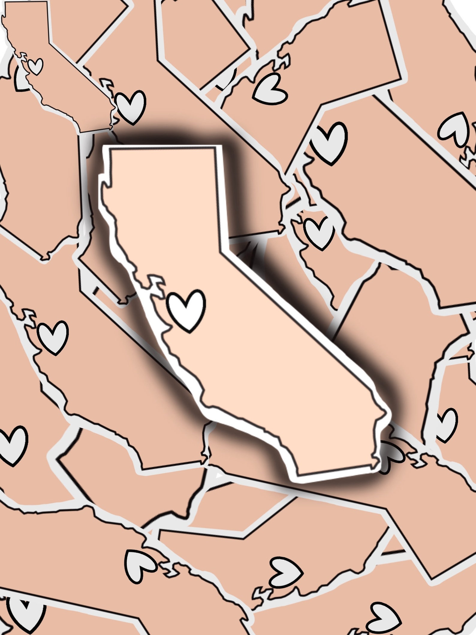 California Love Bay Area Sticker | Etsy