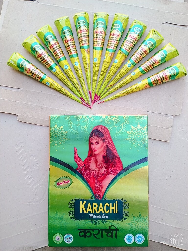 KARACHI Instant Maroon Henna Mehandi Cones Available in 1 | Etsy