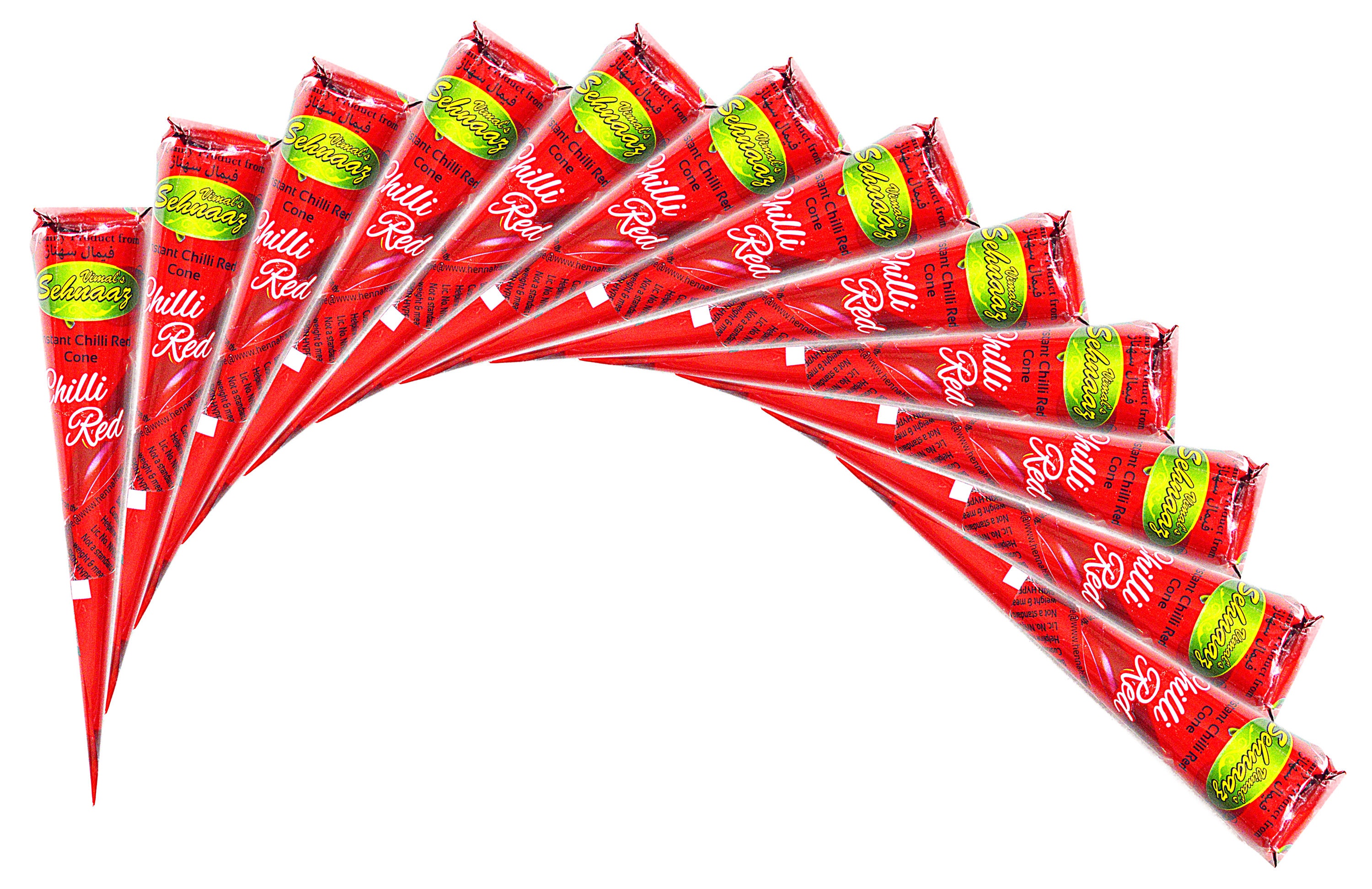 Instant Red Cone Vimal's Sehnaaz Chilli Red Henna Mehandi Cone ...