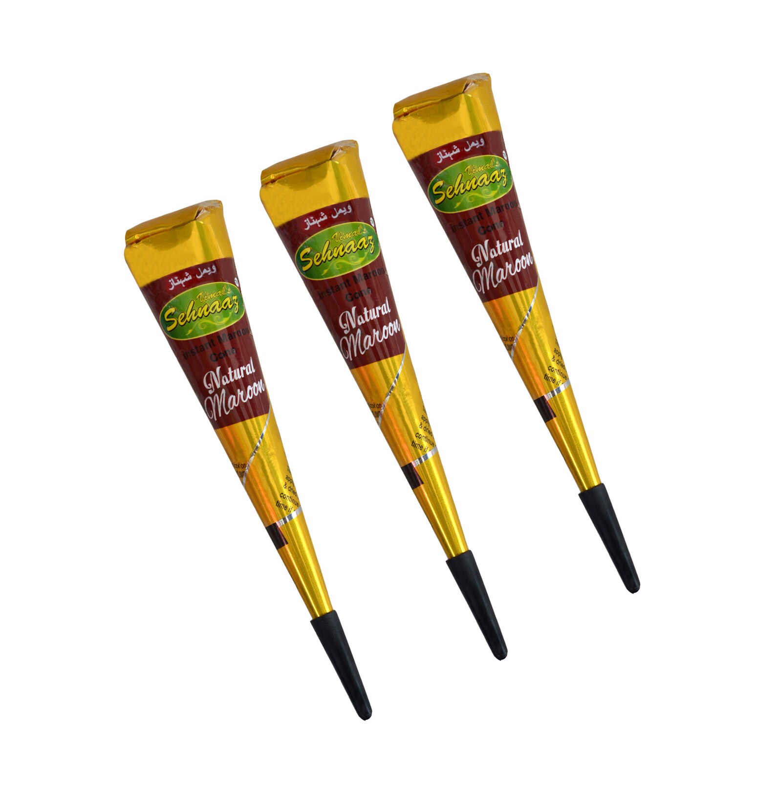 Instant Gold Maroon Henna Mehandi Cone from Vimal's | Etsy