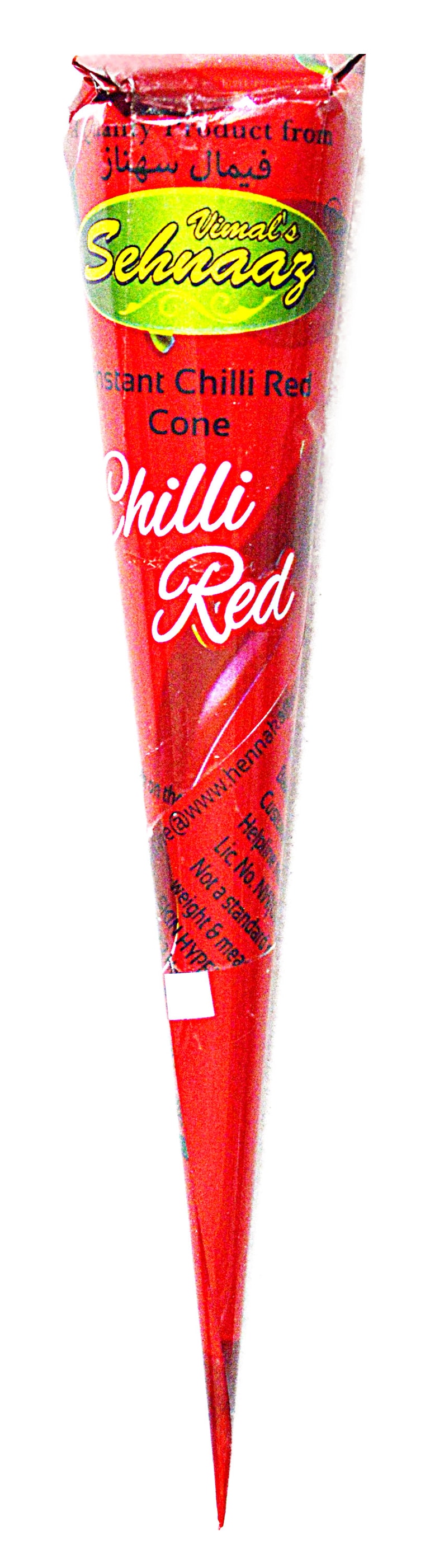 Instant Red Cone Vimal's Sehnaaz Chilli Red Henna Mehandi Cone ...