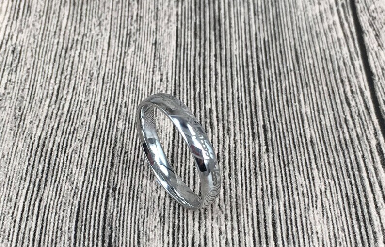Custom Silver Elvish Ring Wedding Band Polished Titanium Rings - Etsy