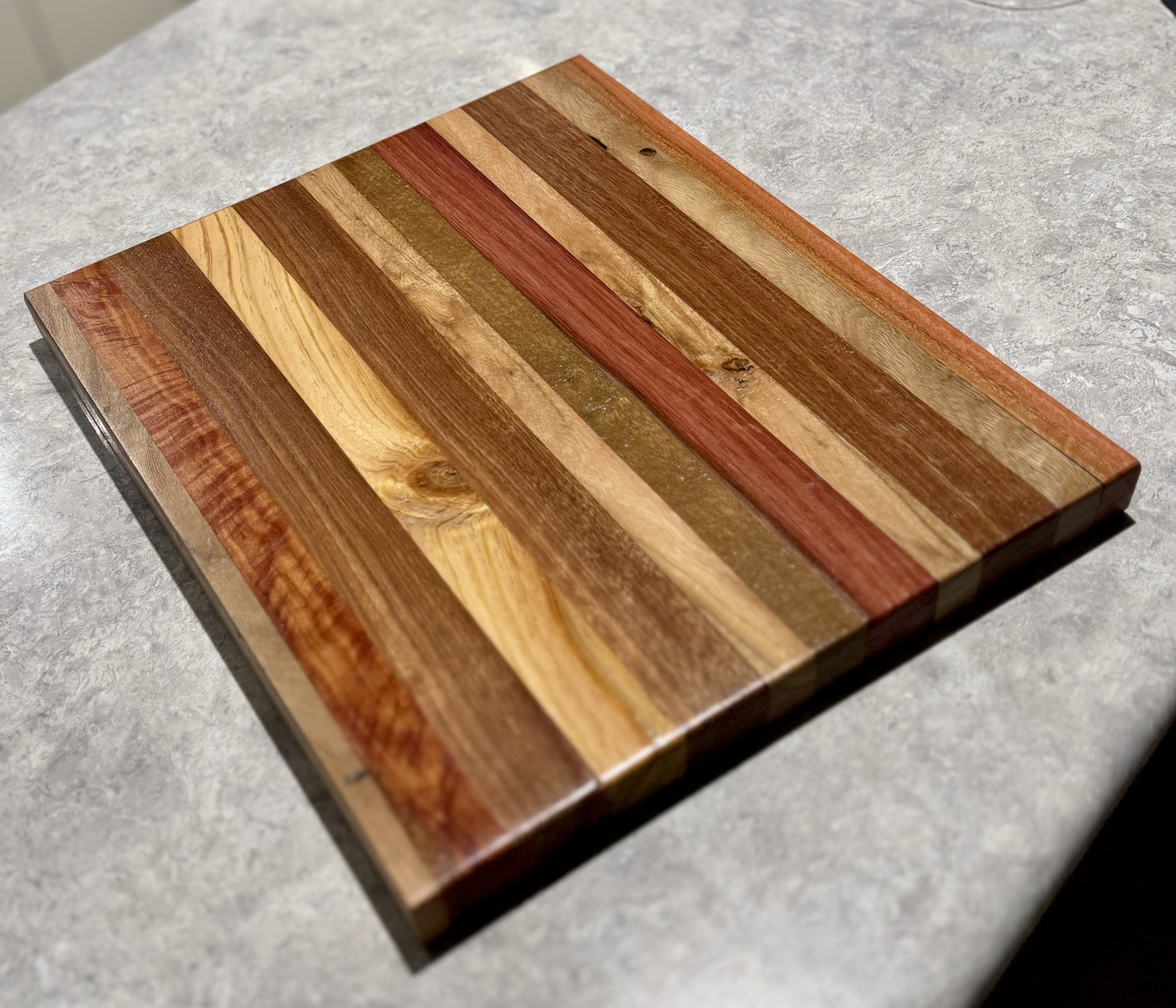 Mixed Timbers Chopping Board 55 Solid timber