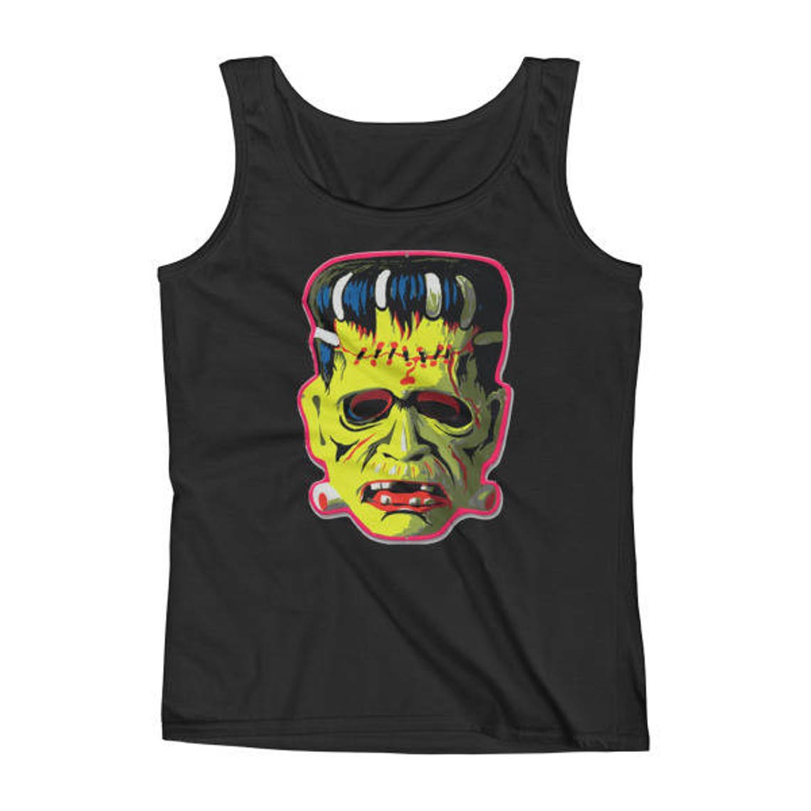 Cranky Franky Vintage Frankenstein Halloween Mask Horror Movie Film ...
