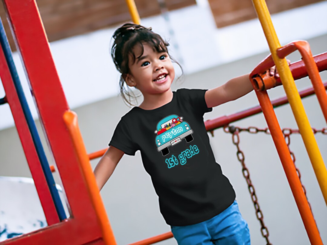 First Grade Shirt - First Grade Truck Shirt - Personalized First Grade ...