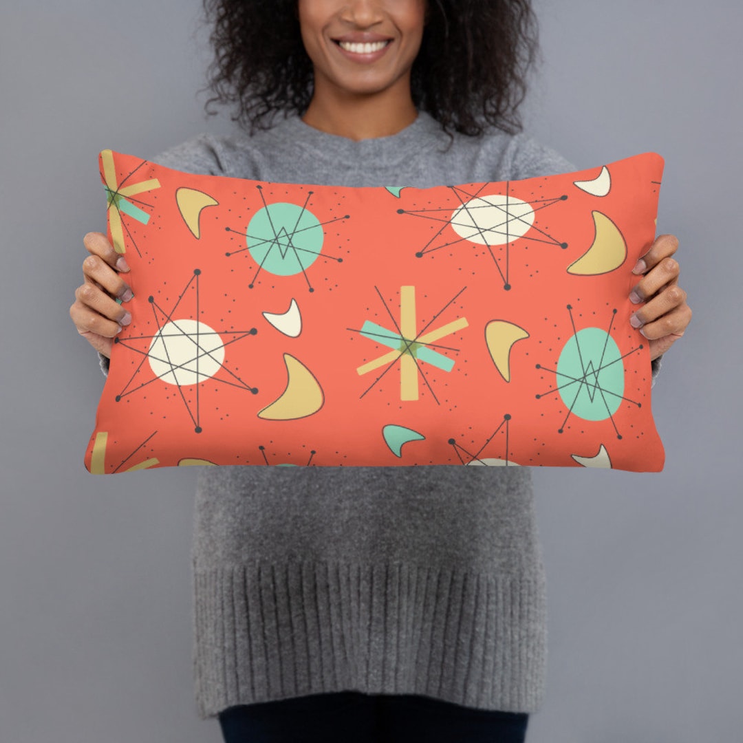 Atomic Era Mid Century Modern Pillow - Etsy