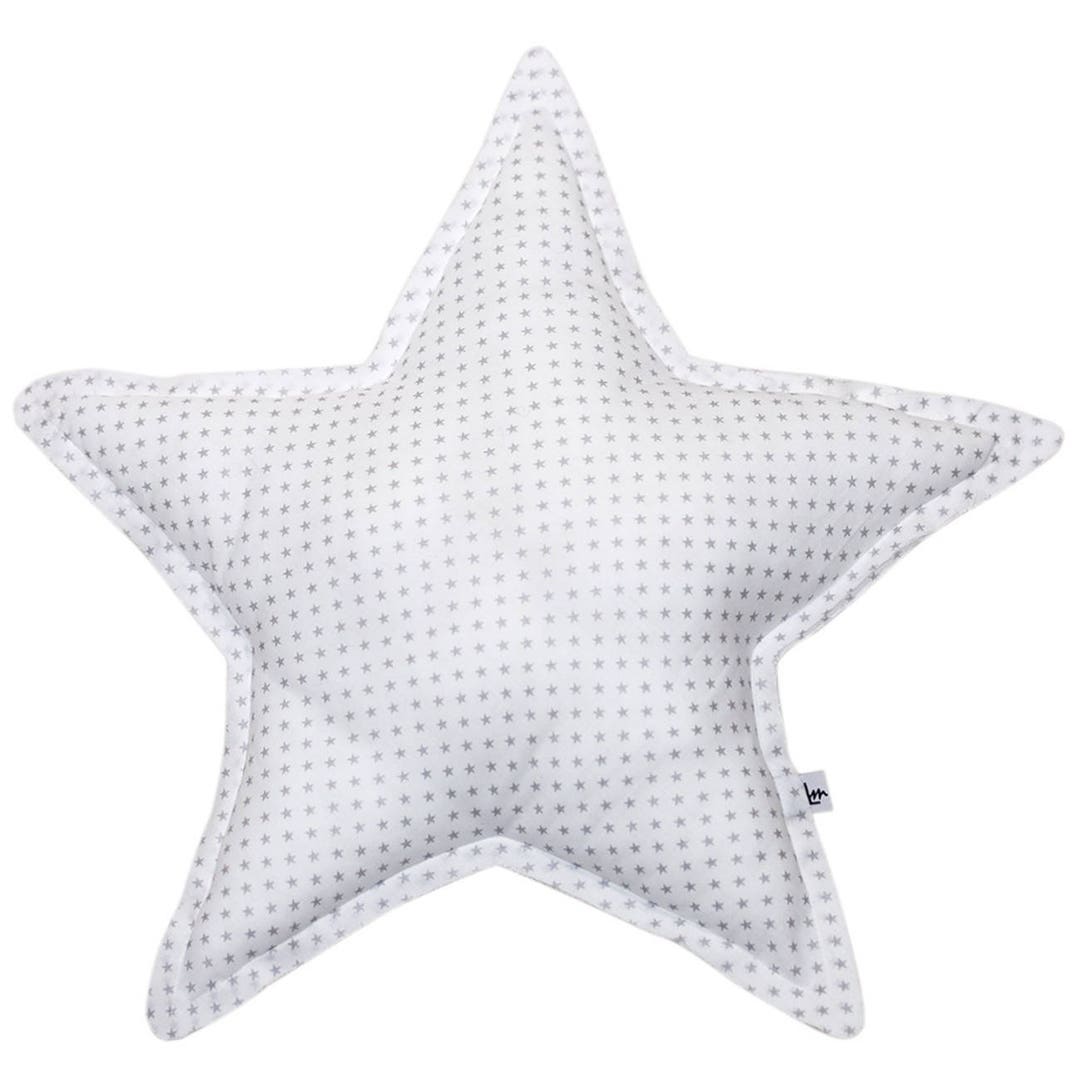 Cojín estrella, cojín en forma de estrella, patrón de estrella de plata ...