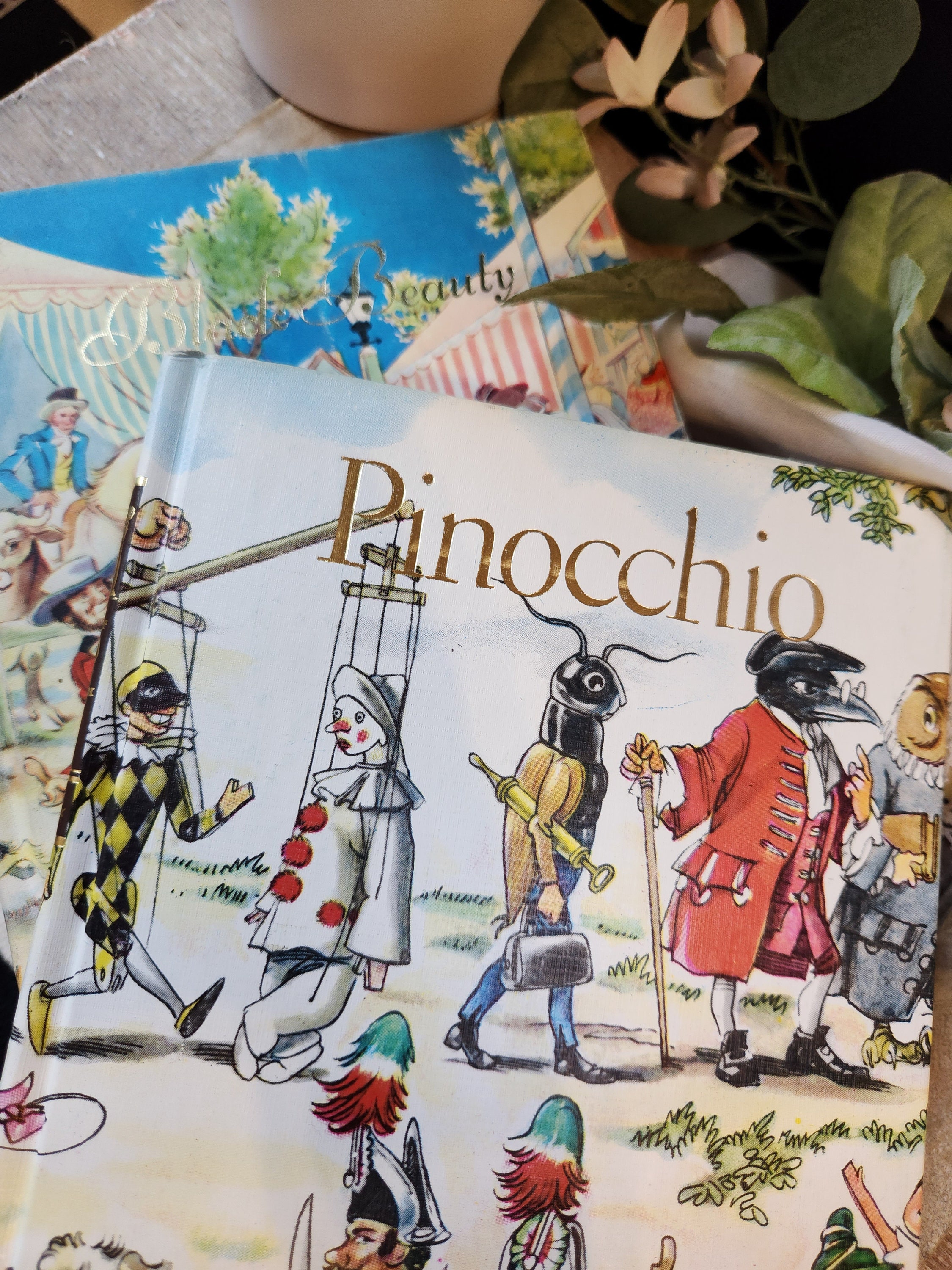 Black Beauty and Pinocchio Books Illustrated Junior Library Children's ...