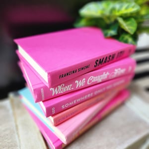 Pink Books for Trendy Bookshelf Decoration Girly Shades of Pink Bedroom ...