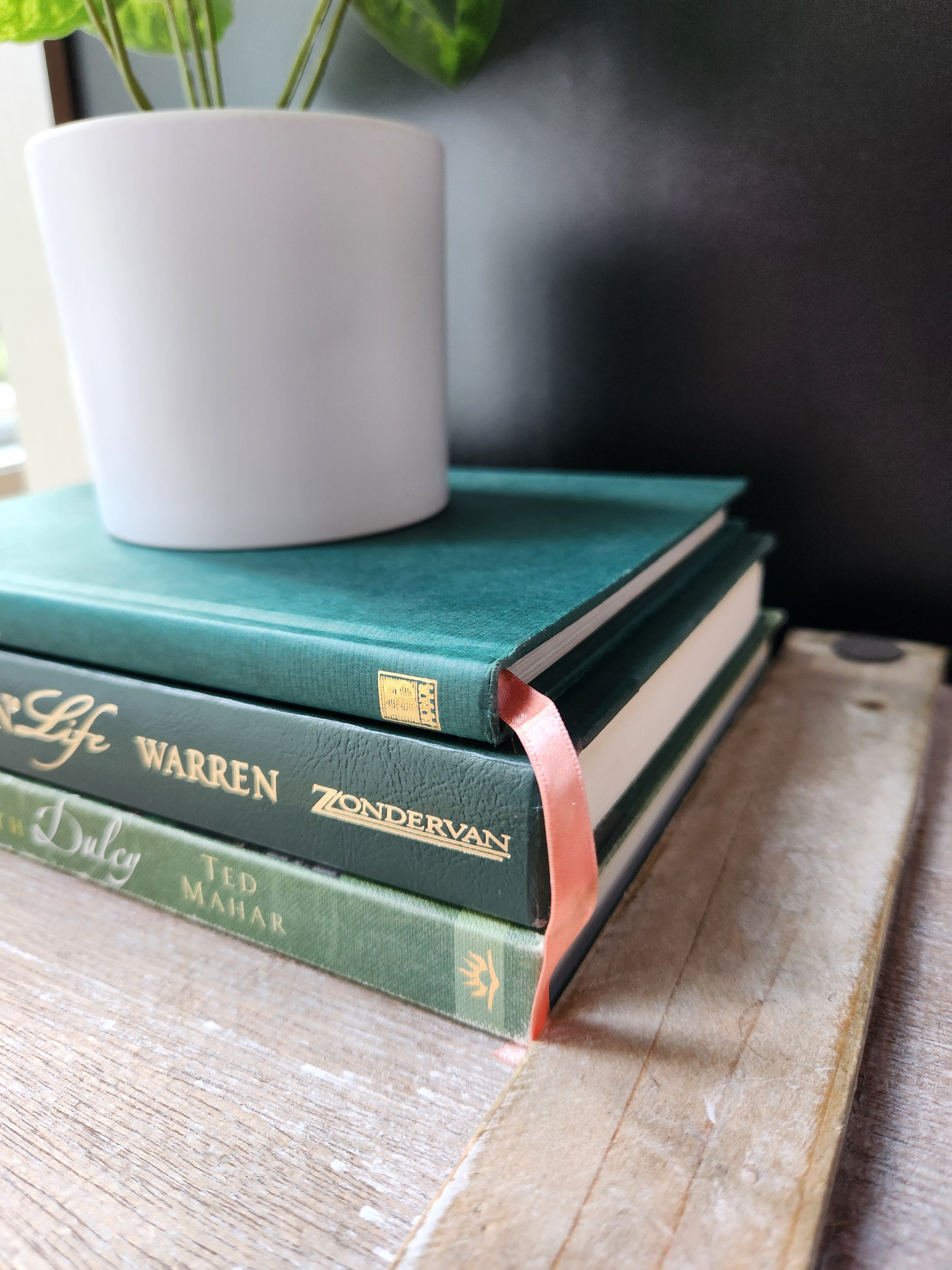 Green Mantle Book Decor Ideas Bookshelf Decorative Objects - Etsy