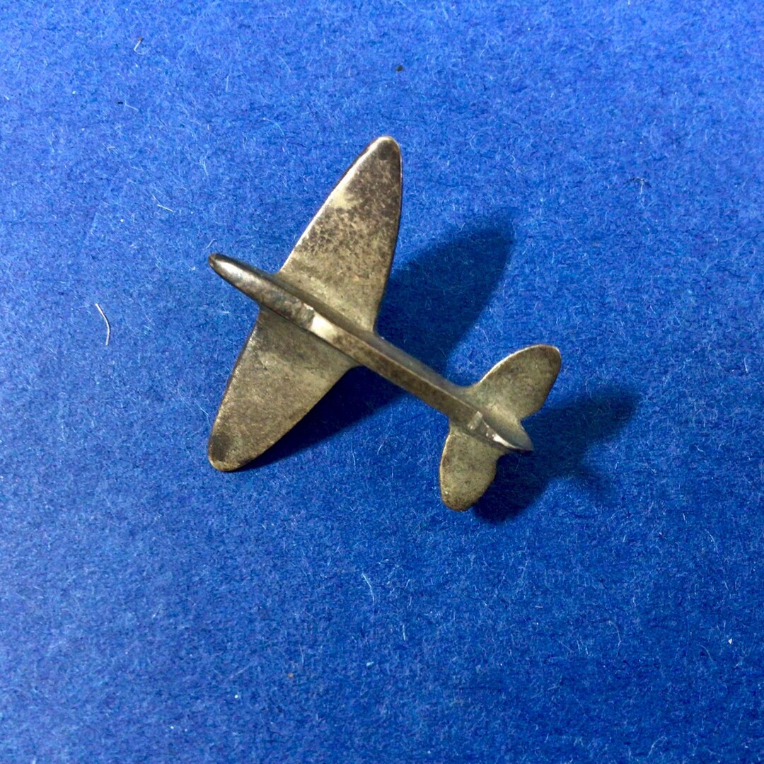 WW2 RAF Spitfire Appeal Badge, Battle of Britain Trench Art Miniature ...