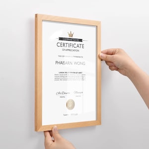 Graduation Certificate Frame, Clear Acrylic Frame, Wall Display, Award ...