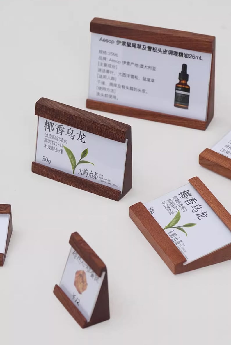 Acrylic Wooden Price Tag: Retail Shop Counter Display - Etsy